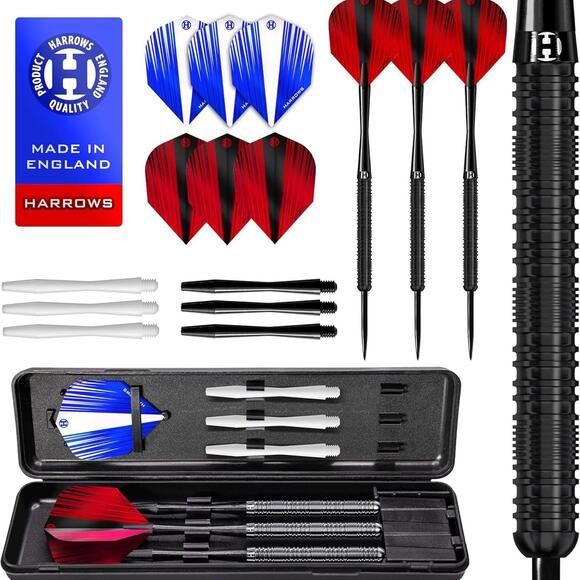 Games | New Harrows Caliber Dart Set 9 Black 23 Grams In Case | Poshmark